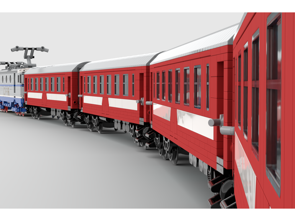 Lego Moc Cfr Class40 Blue Lined Locomotive By Kaiami Rebrickable