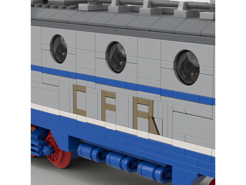 Lego Moc Cfr Class40 Blue Lined Locomotive By Kaiami Rebrickable