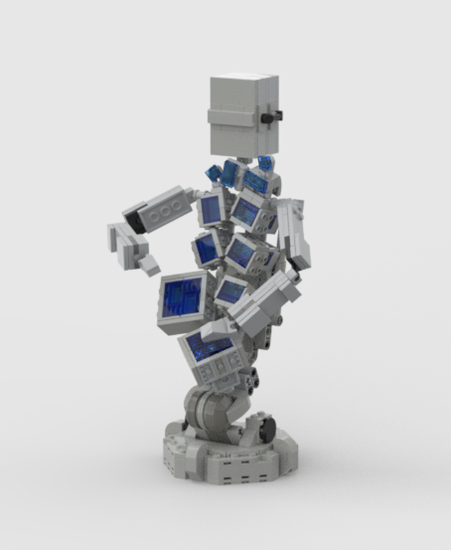 LEGO MOC Animusic 2 Starship Groove Blue Robot by Cackers | Rebrickable - Build with LEGO