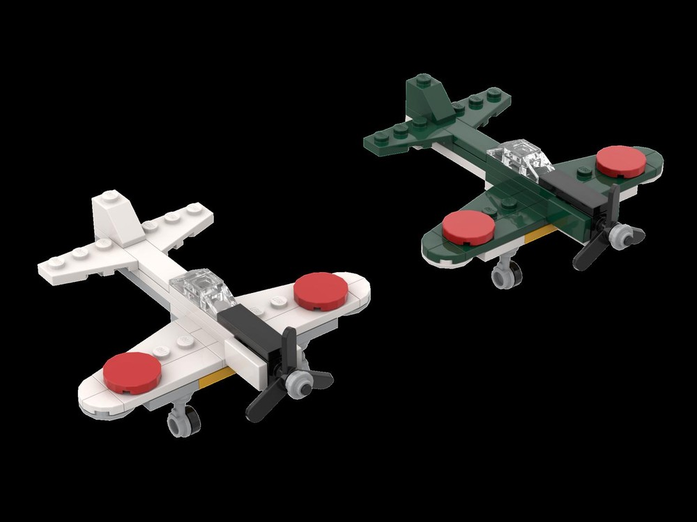 LEGO MOC Micro Nakajima Ki-84 Hayate by xpasza | Rebrickable - Build ...