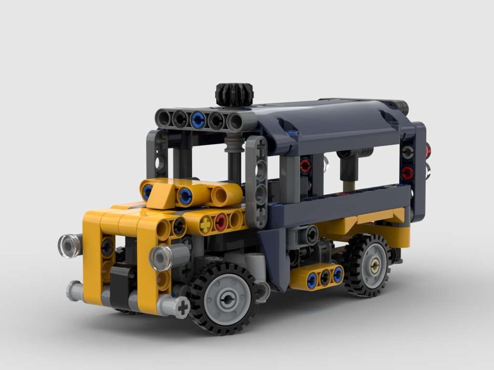 LEGO MOC 42147 Vintage Bus by Little_Thomas | Rebrickable - Build with LEGO
