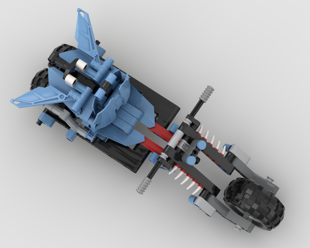 Lego Moc Blue Chopper 42134 Alternative By Erikgs Rebrickable Build