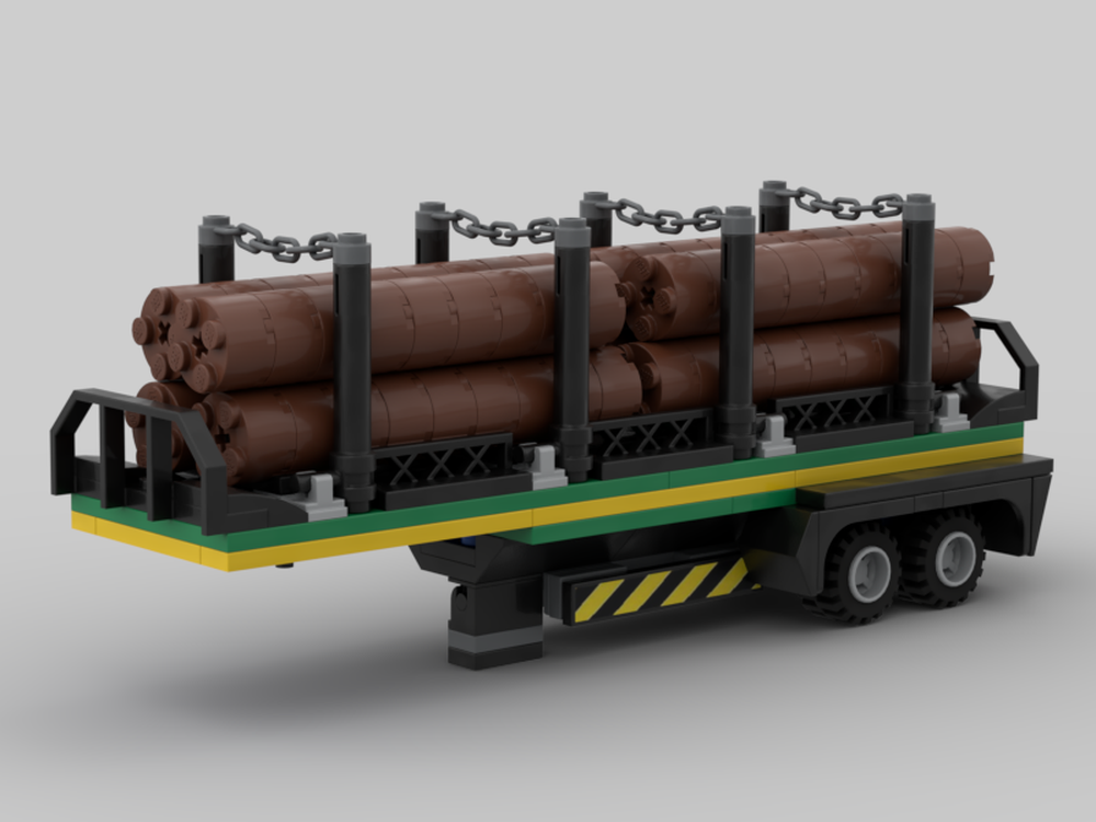 LEGO MOC Cabover Truck & Logging Trailer by HaulingBricks | Rebrickable ...