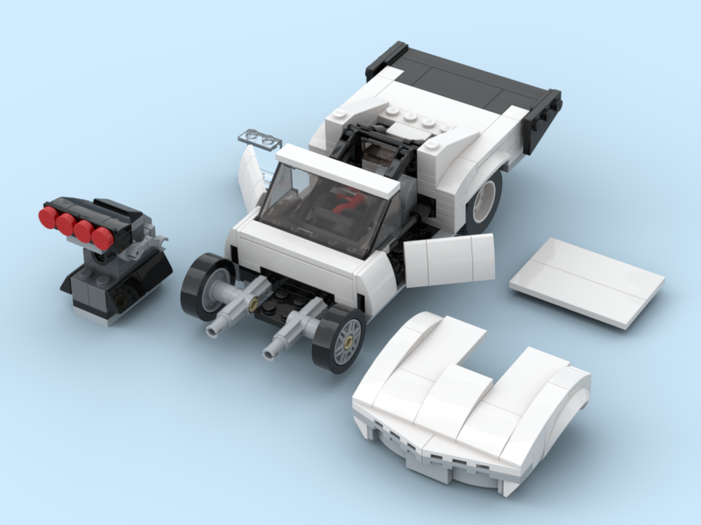 LEGO MOC 1968 Chevrolet Corvette C3 Pro Mod - 8 Stud wide by ...