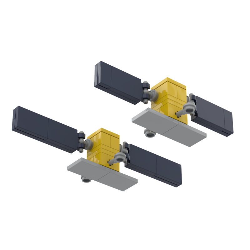 LEGO MOC COSMO-SkyMed 1st and 2nd generation satellites (1:110 scale ...