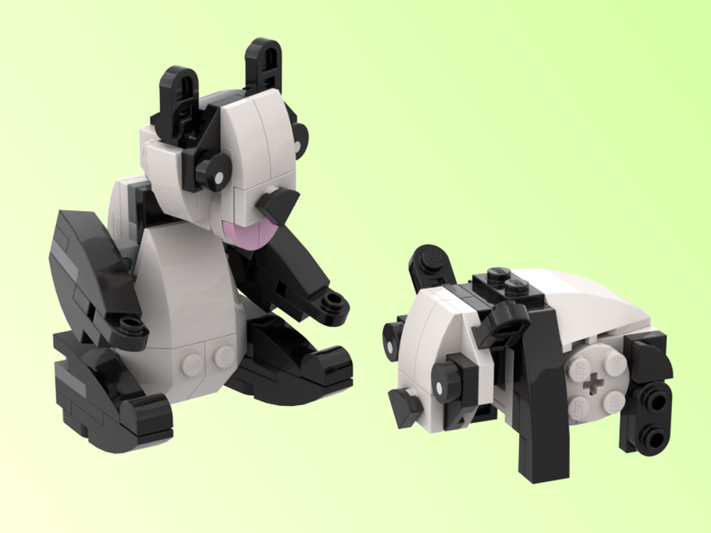LEGO MOC 30641 Giant Panda (Standing / Baby) by PocMoc | Rebrickable ...