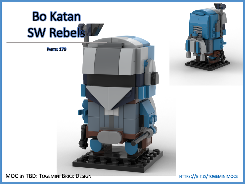 LEGO MOC Bo Katan - SW Rebels - Brickheadz by togemini | Rebrickable ...