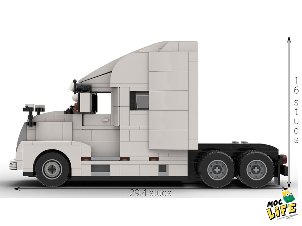 LEGO MOC Volvo VNL 760 by MocLife | Rebrickable - Build with LEGO