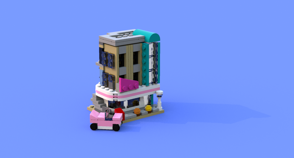 LEGO MOC 10260 mini modular by studsandtubes | Rebrickable - Build with ...