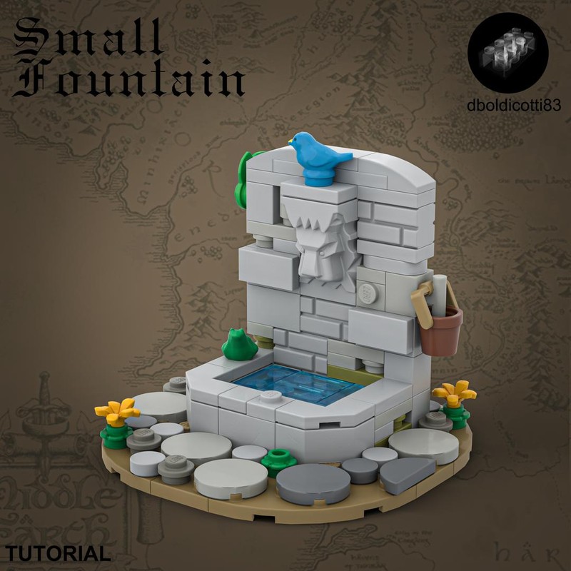 LEGO MOC square small fountain by dboldicotti83 | Rebrickable - Build ...