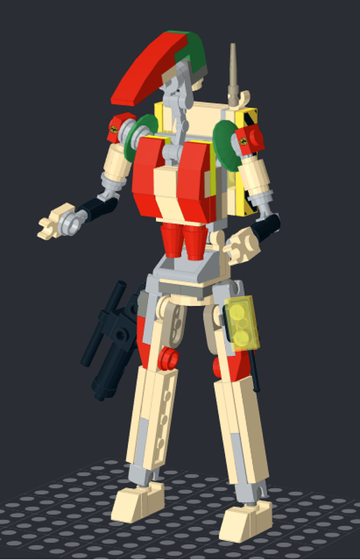LEGO MOC-135504 B1 Battle Droid Heavy by Jonny_Hairface | Rebrickable ...