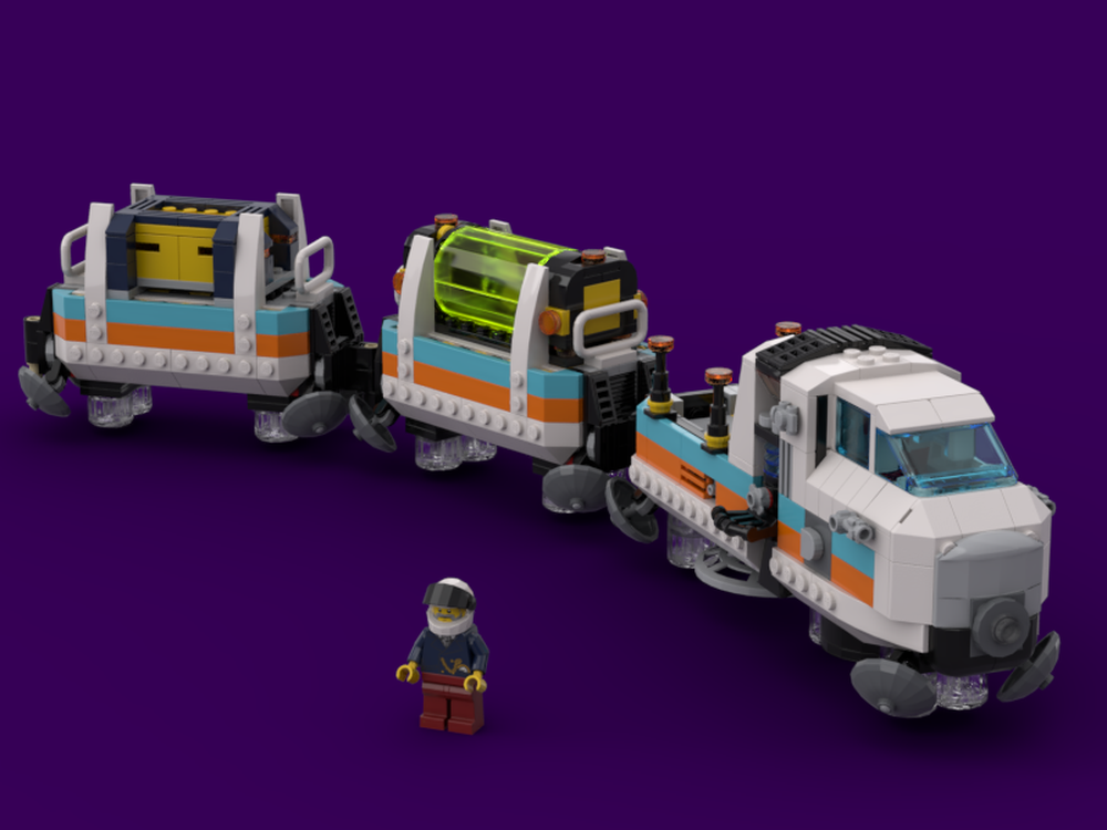 LEGO MOC Futuristic Freight Train by symbioza | Rebrickable - Build ...