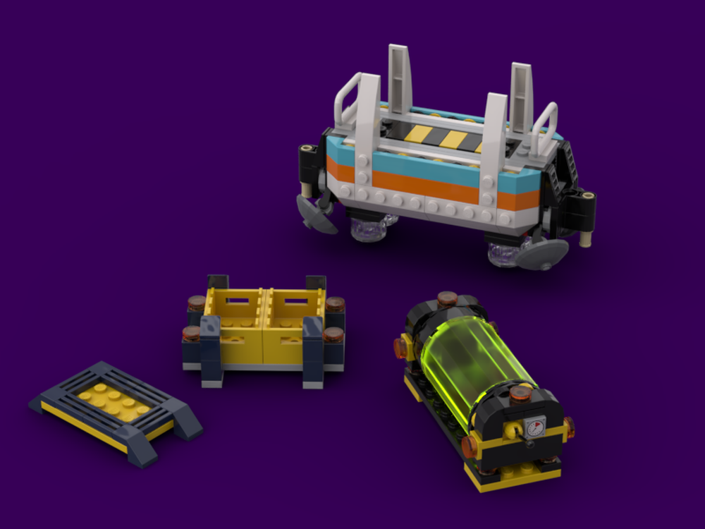 Lego Moc Futuristic Freight Train By Symbioza Rebrickable Build