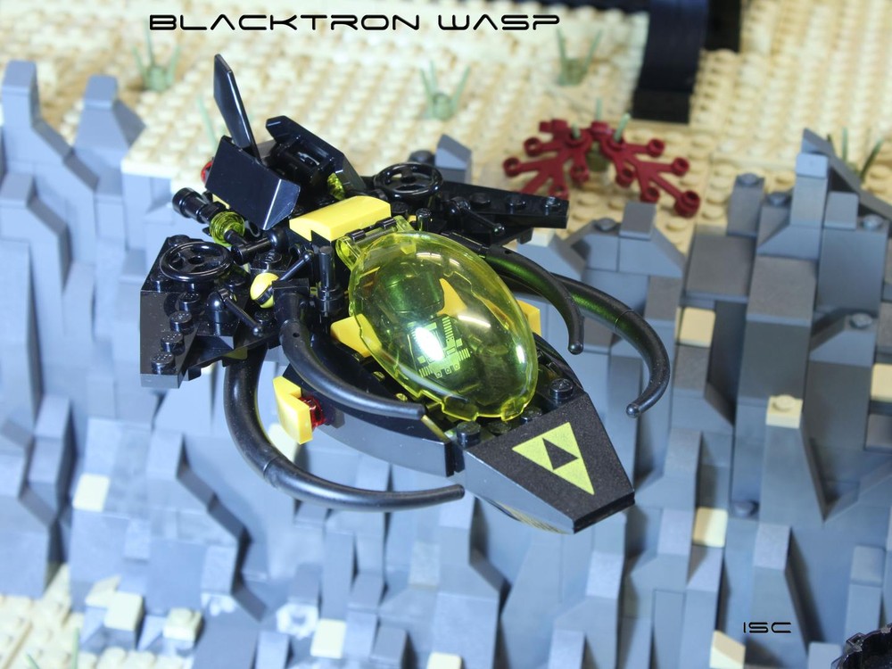 Lego Moc Blacktron Wasp Fighter By Iscreamclone Rebrickable Build