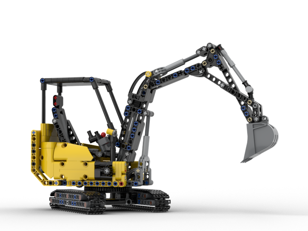 LEGO MOC Large scale compact excavator by Viernes | Rebrickable - Build ...