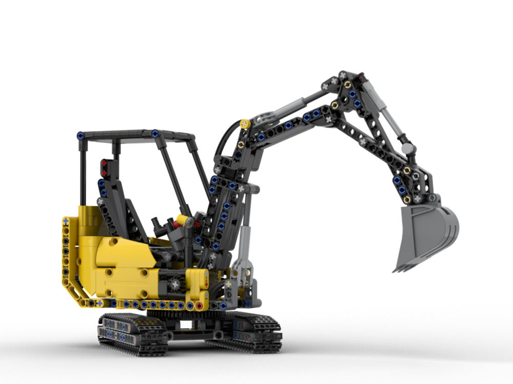 LEGO MOC Large scale compact excavator by Viernes | Rebrickable - Build ...