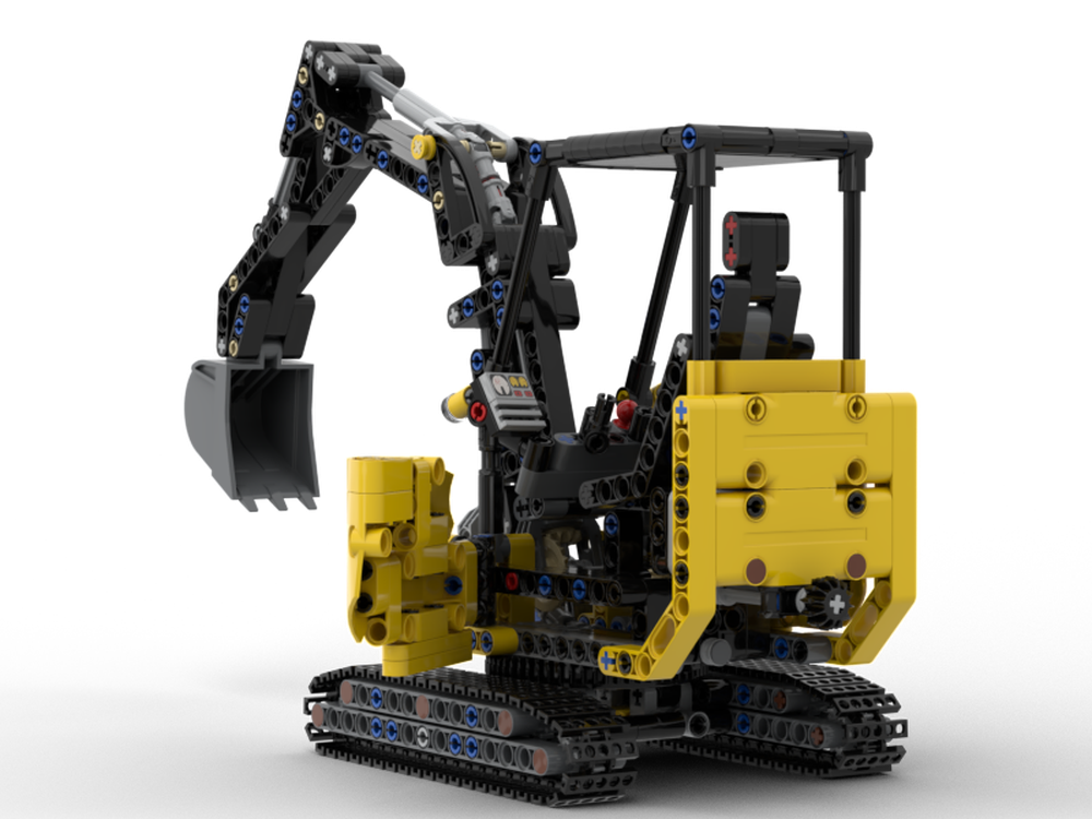 LEGO MOC Large scale compact excavator by Viernes | Rebrickable - Build ...