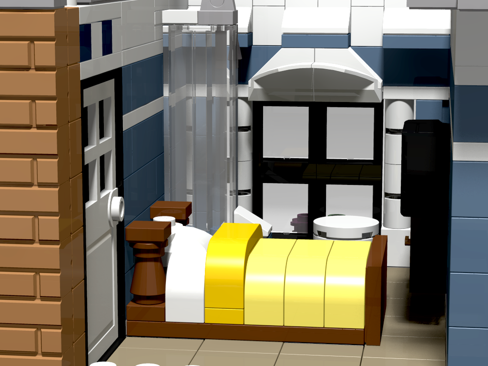 Lego Moc Modular Hotel By Andrepsramos Rebrickable Build With Lego