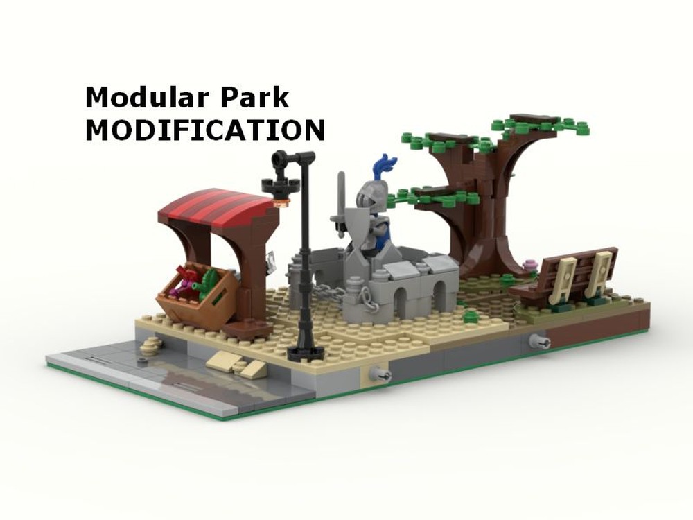 LEGO MOC-135621 Modular Park - Modification by BrixRemix | Rebrickable ...