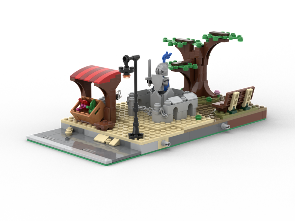 Lego Moc Modular Park Modification By Brixremix Rebrickable Build