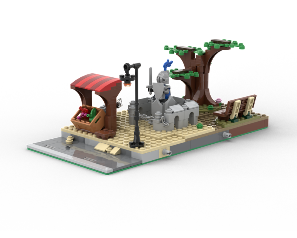 Lego Moc Modular Park Modification By Brixremix Rebrickable Build