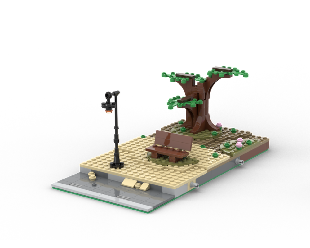 Lego Moc Modular Park Modification By Brixremix Rebrickable Build