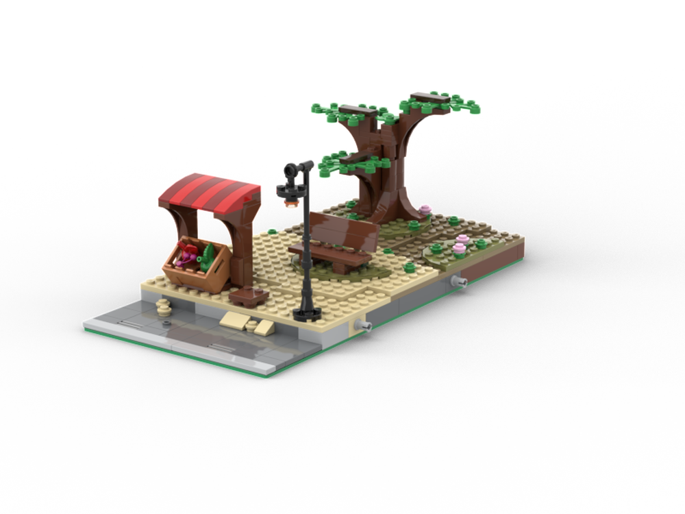 Lego Moc Modular Park Modification By Brixremix Rebrickable Build