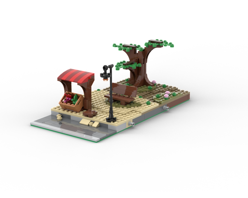 Lego Moc Modular Park Modification By Brixremix Rebrickable Build