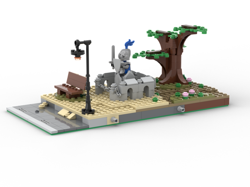 Lego Moc Modular Park Modification By Brixremix Rebrickable Build