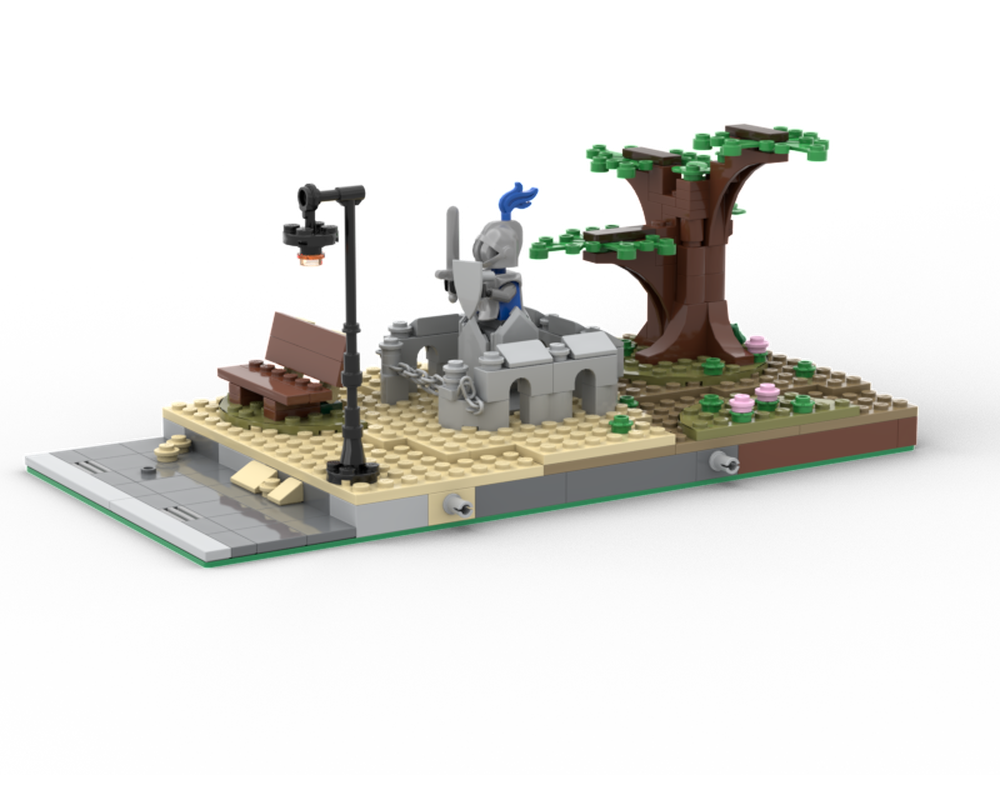 Lego Moc Modular Park Modification By Brixremix Rebrickable Build