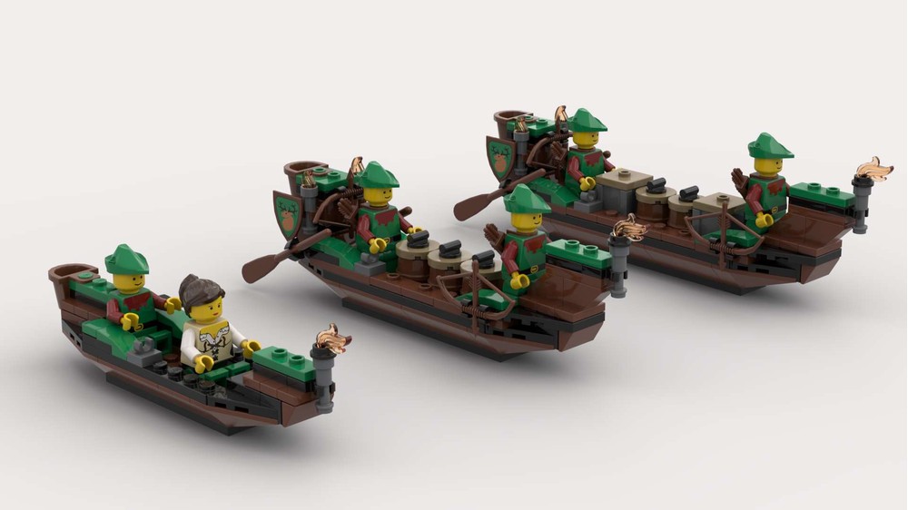 Lego Moc Forestmen Boat By Kedvard Rebrickable Build With Lego