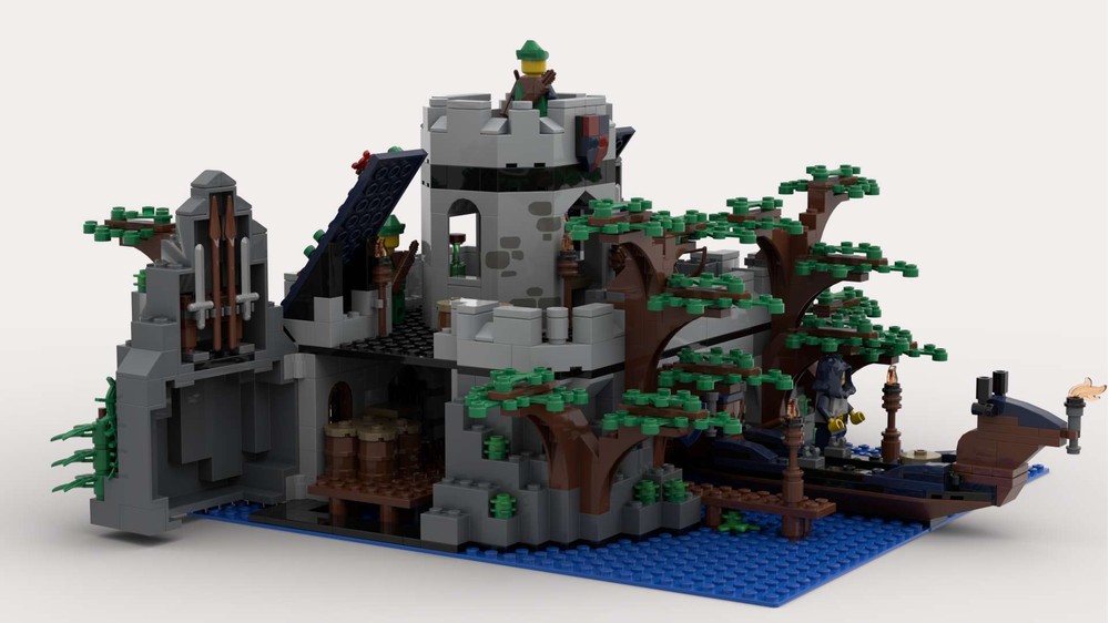 Lego Moc Forestmen Waterway By Kedvard Rebrickable Build With Lego