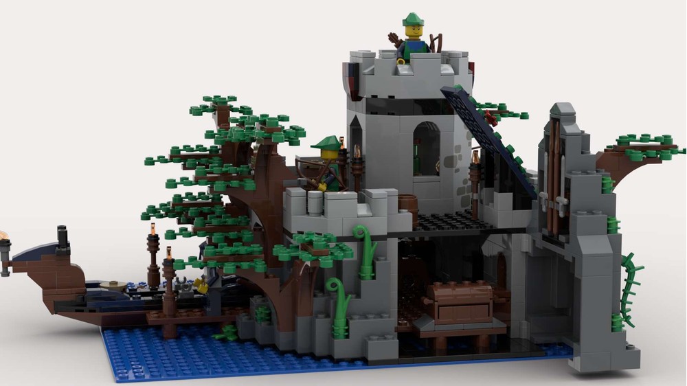 Lego Moc Forestmen Waterway By Kedvard Rebrickable Build With Lego