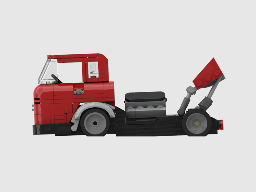 Lego Moc 1964 International Harvester 1700 Coe Custom Sema Build By