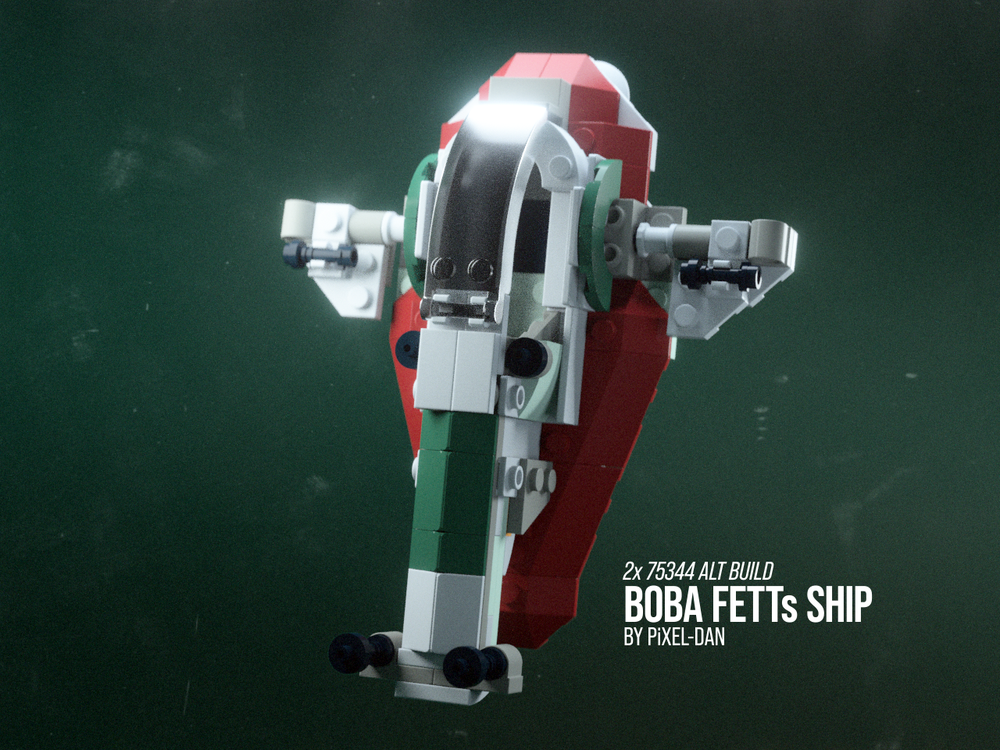 Lego Moc Pixel Dans 2 X 75344 Boba Fetts Starship Alt Build Mod By