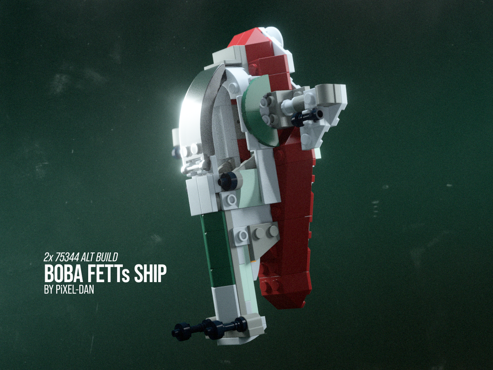 Lego Moc Pixel Dans 2 X 75344 Boba Fetts Starship Alt Build Mod By