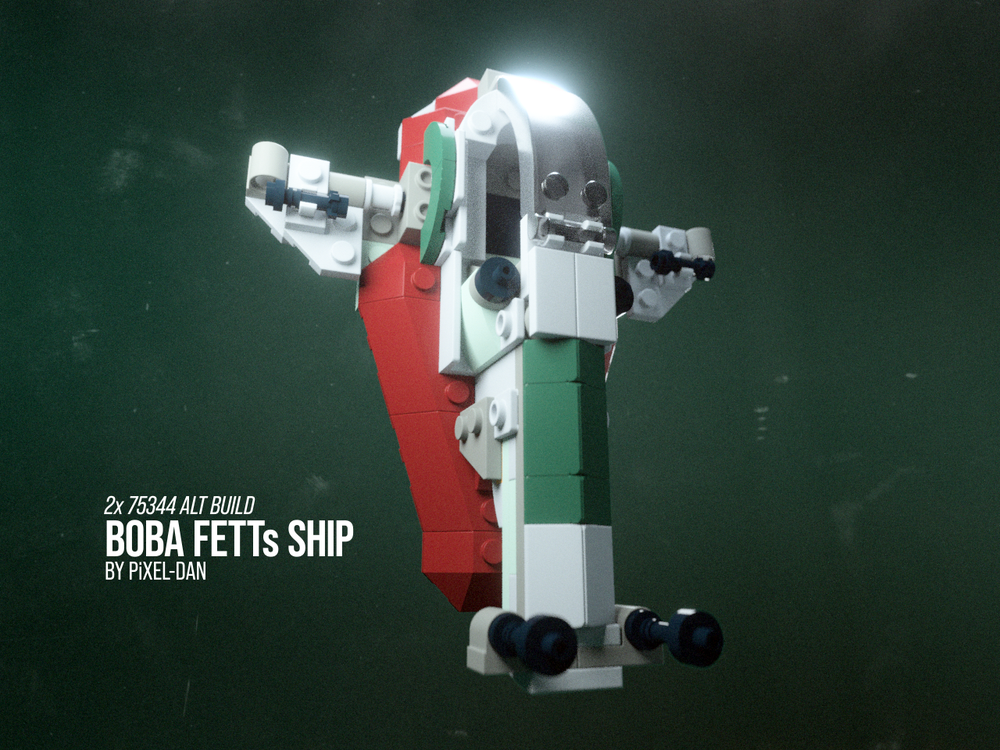 Lego Moc Pixel Dans 2 X 75344 Boba Fetts Starship Alt Build Mod By