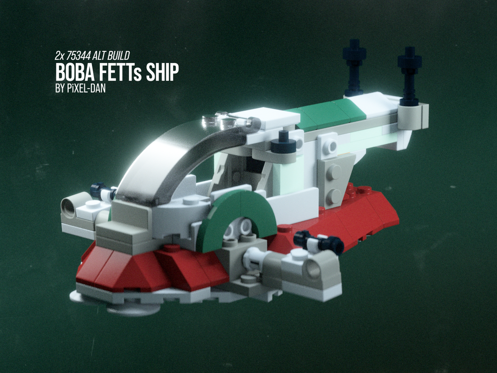 Lego Moc Pixel Dans 2 X 75344 Boba Fetts Starship Alt Build Mod By