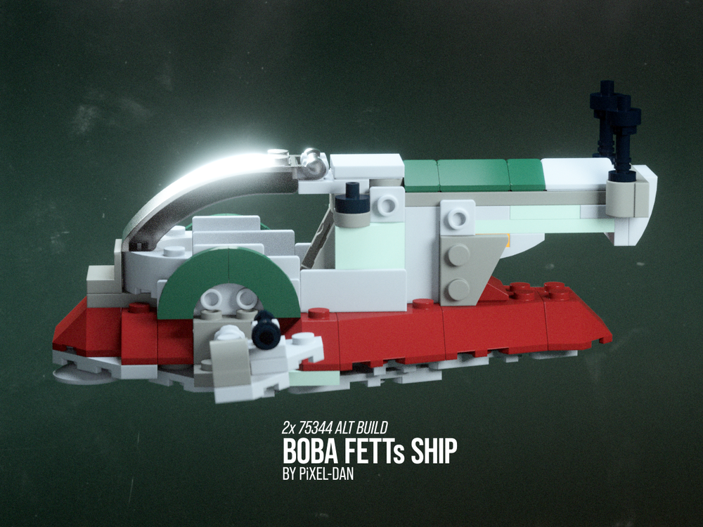 Lego Moc Pixel Dans 2 X 75344 Boba Fetts Starship Alt Build Mod By