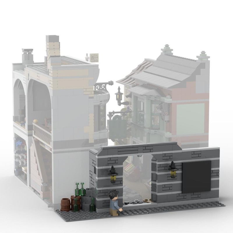 LEGO MOC Diagon Alley Entrance by Nico2301 | Rebrickable - Build with LEGO