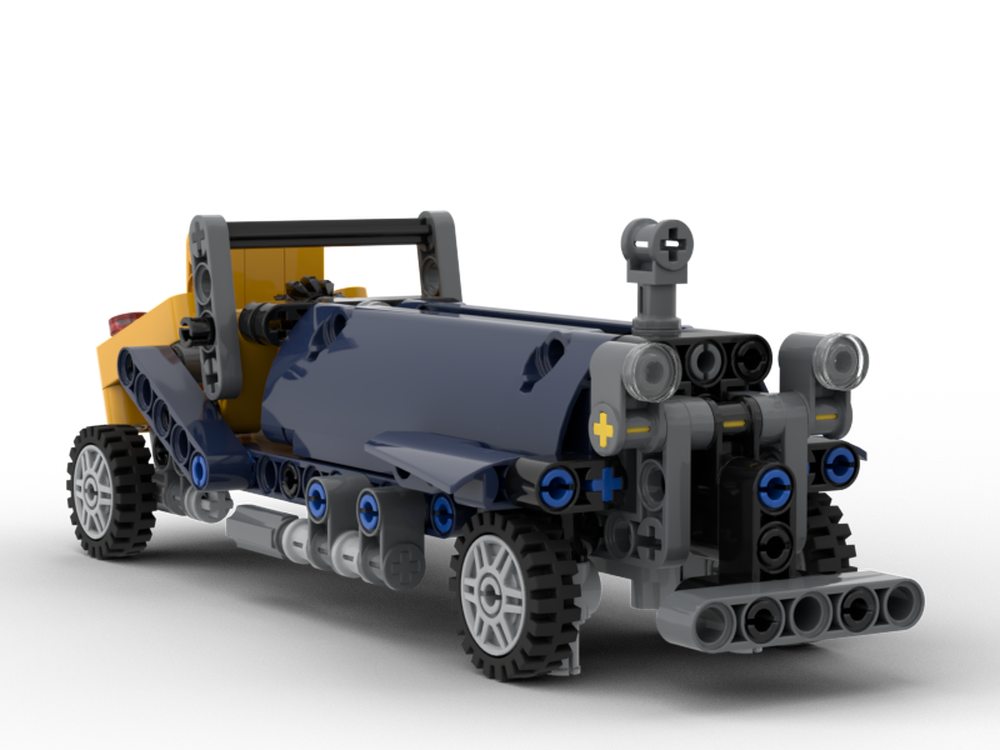Lego Moc 42147 Vintage Race Car By Hoppepe Rebrickable Build With