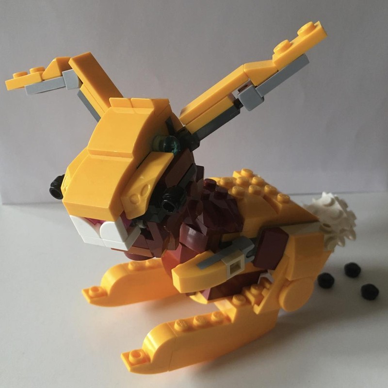 LEGO MOC Yellow Rabbit - 31112 by kjbrick | Rebrickable - Build with LEGO