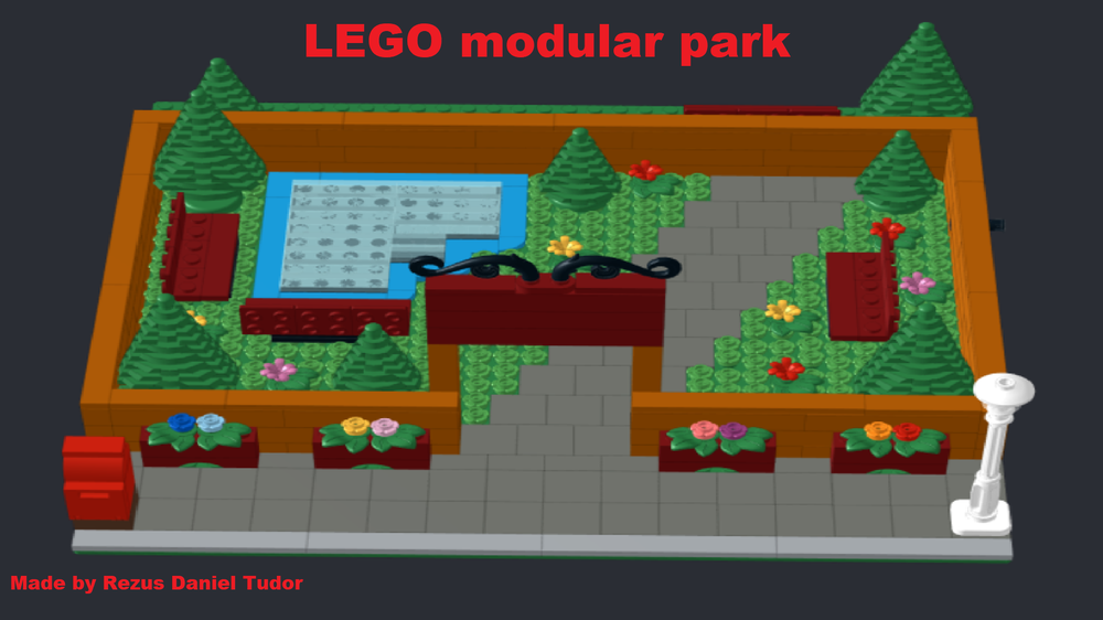 LEGO MOC LEGO modular park by rezusdaniel | Rebrickable - Build with LEGO