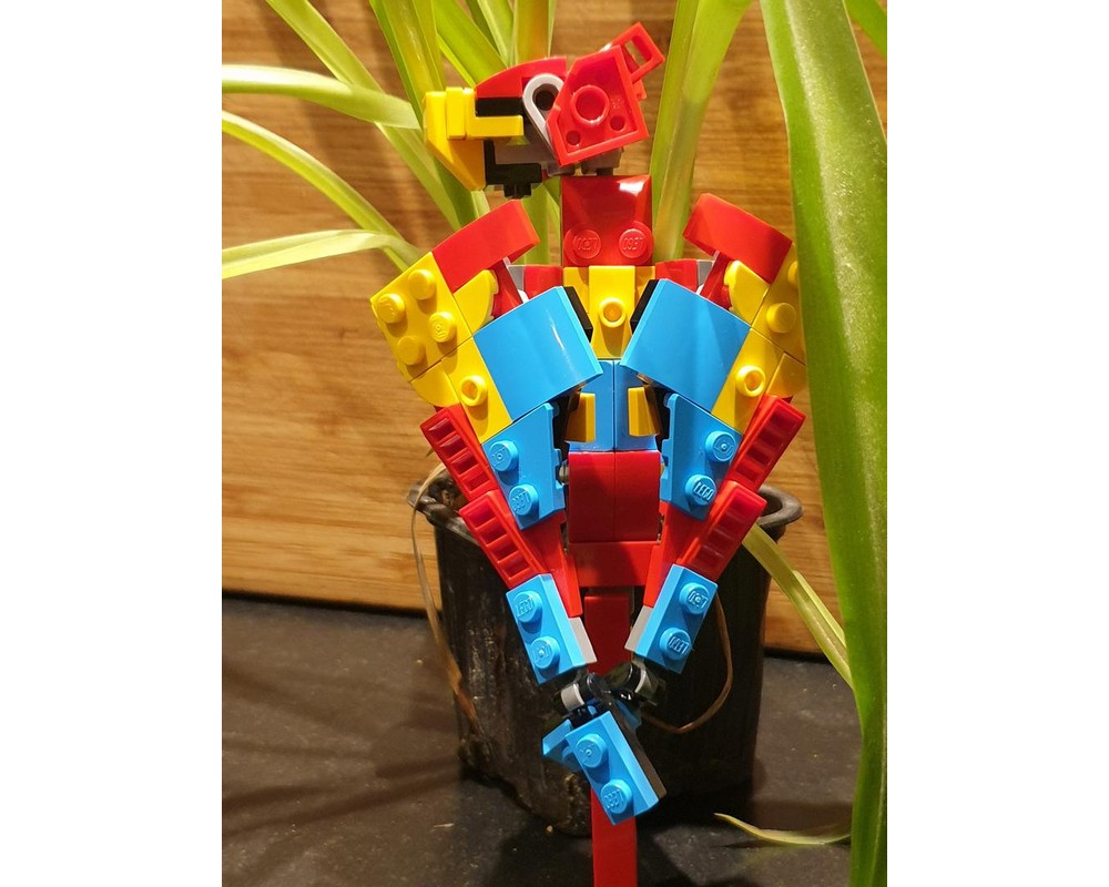 Lego Moc Scarlet Macaw By Lifepath Rebrickable Build With Lego