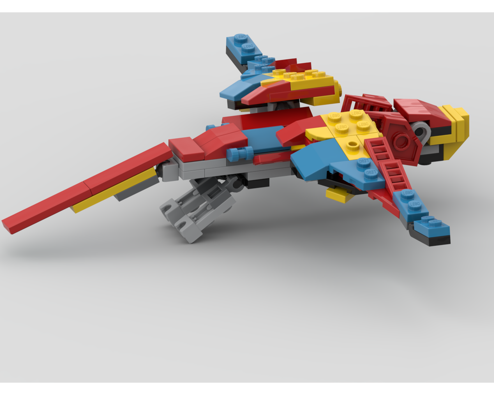 Lego Moc Scarlet Macaw By Lifepath Rebrickable Build With Lego