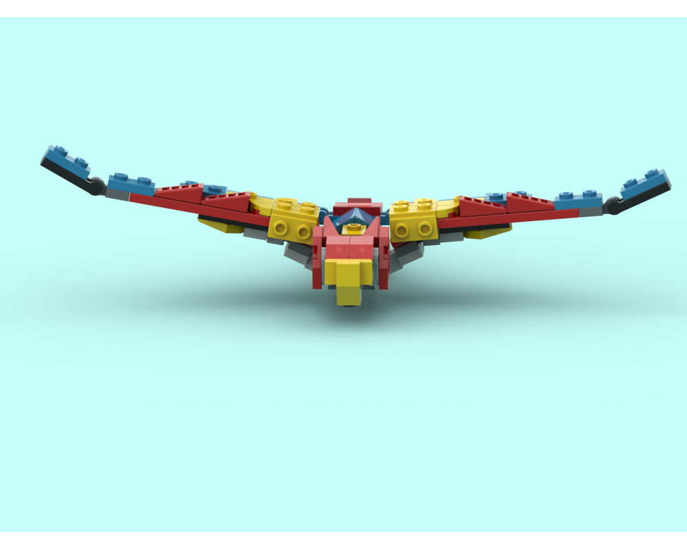 Lego Moc Scarlet Macaw By Lifepath Rebrickable Build With Lego
