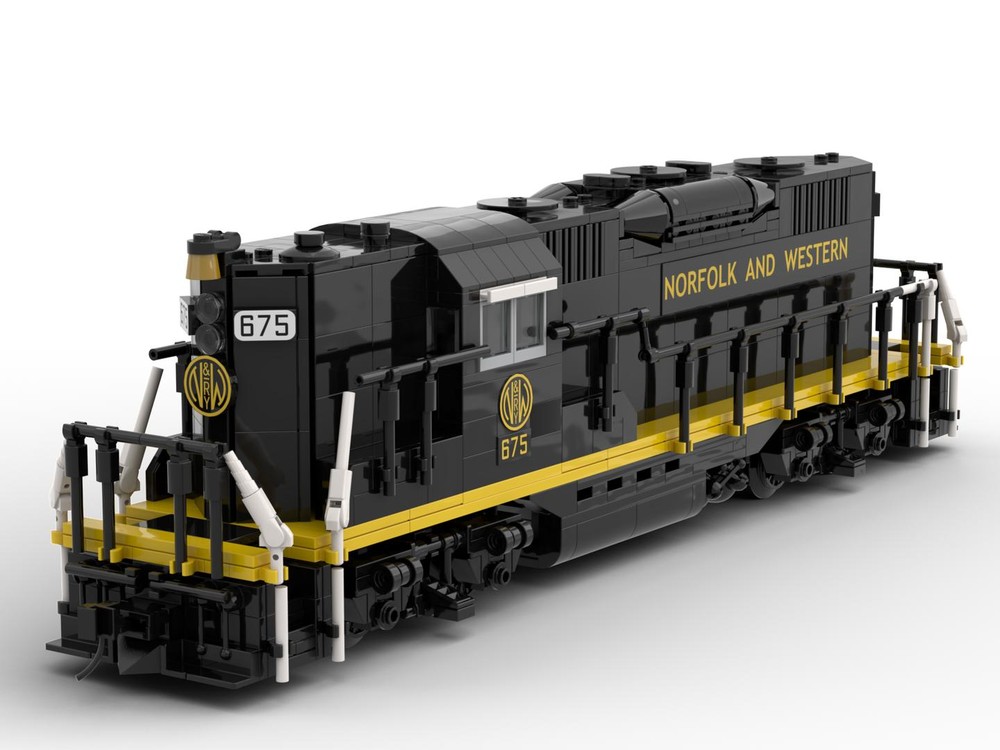 LEGO MOC Norfolk & Western GP9 by Yellow.LXF | Rebrickable - Build with ...
