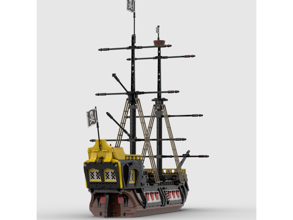 Lego Moc 21322 Pirates Ship Extended By Thrulego Rebrickable Build