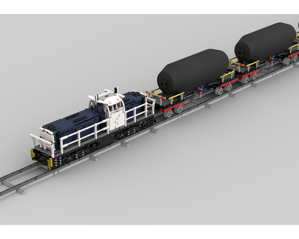Lego Moc Cargo Locomotive V2 Buwizz By Technic Train Man Rebrickable