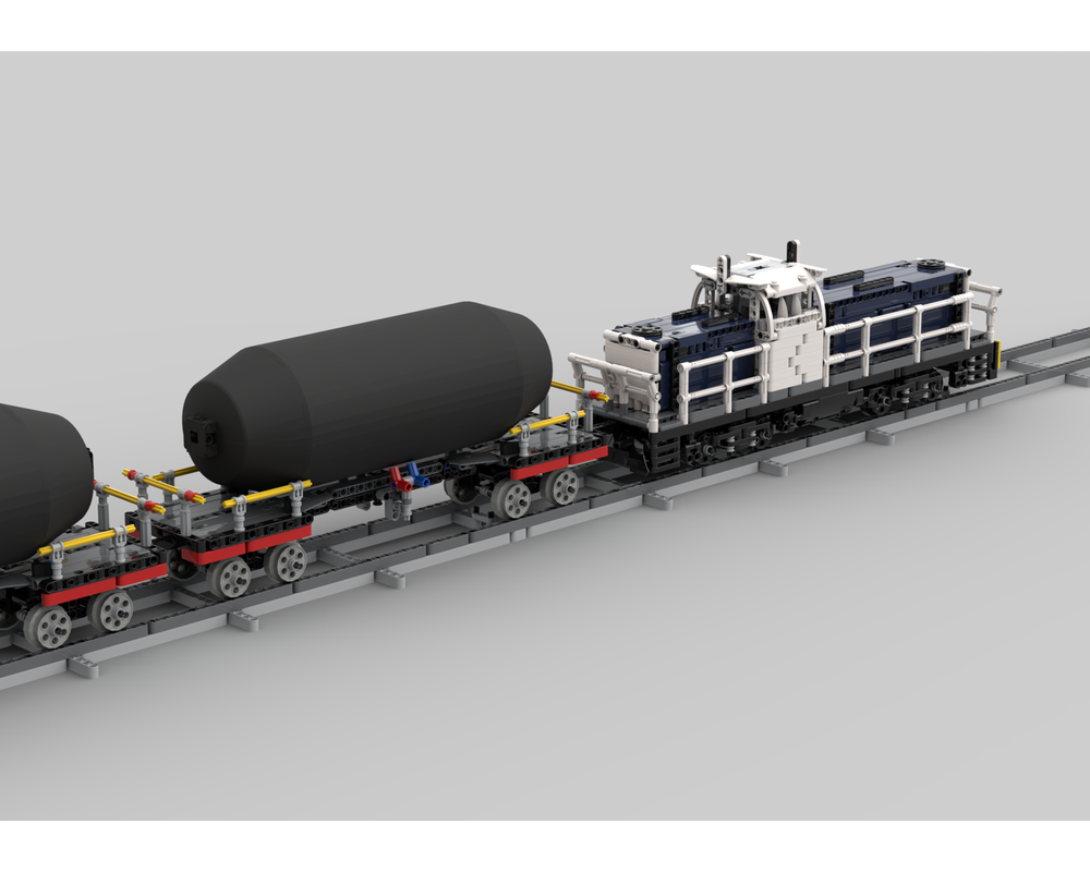 Lego Moc Cargo Locomotive V2 Buwizz By Technic Train Man Rebrickable